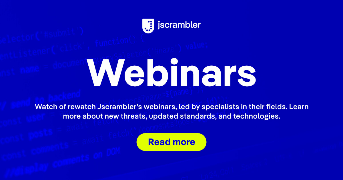 Webinars library | Jscrambler